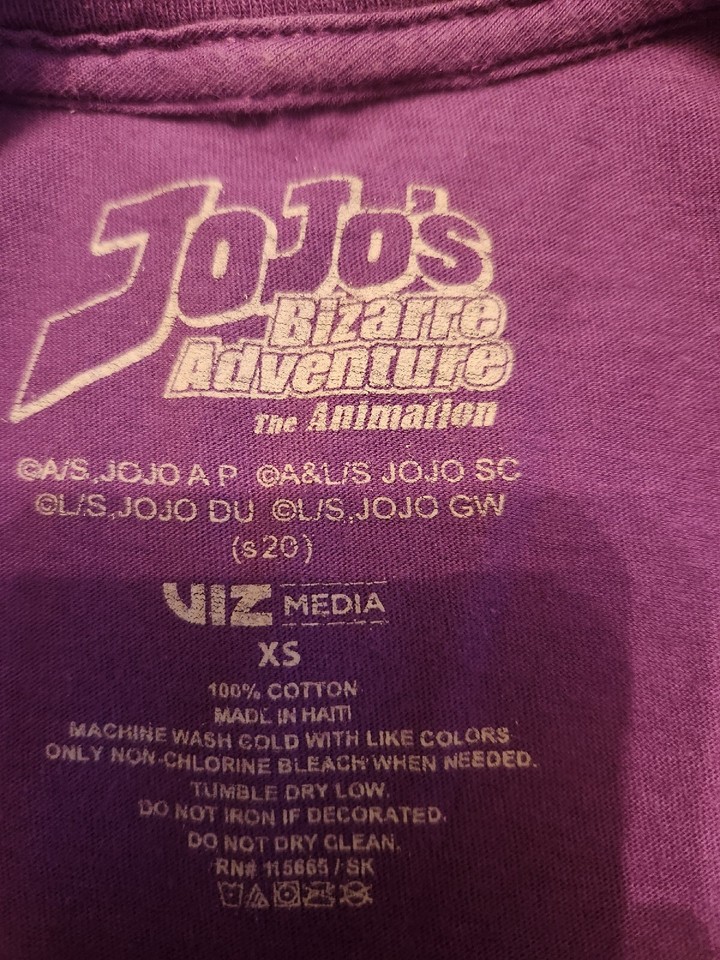 Jojo's Bizarre Adventure Dio You're Approaching Me Purple T Shirt Anime ...