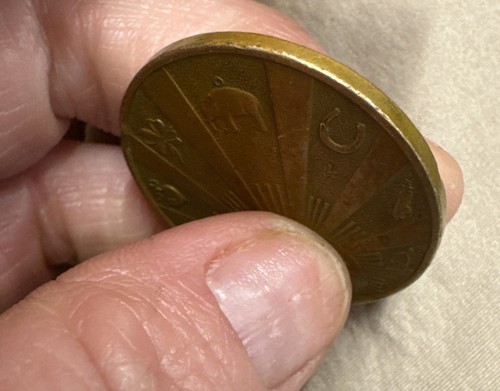 1920s-1930s All Seeing Eye Token Good Luck Will Accompany The Bearer ...