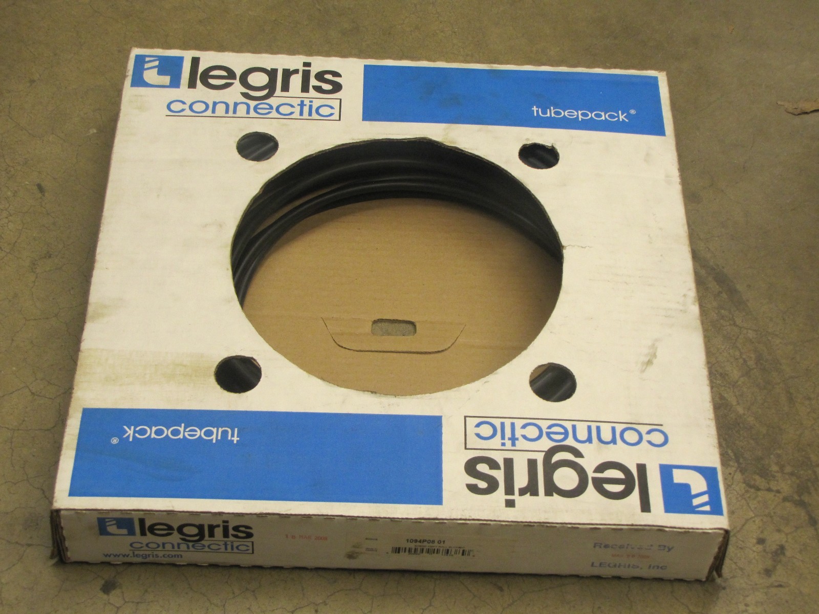 LEGRIS CONNECTIC 1094P08 01 5/16" O.D. .235" I.D. BLACK TUBING ...