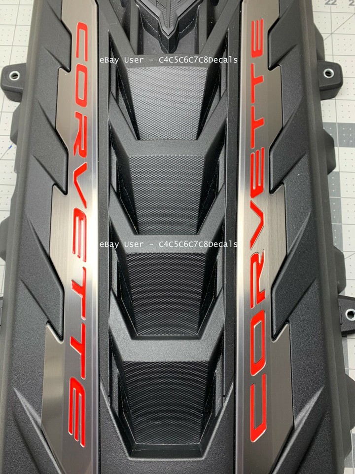 FITS Chevy Corvette StingRay C8 Engine Cover Decal 20 21 22 23 24 ...