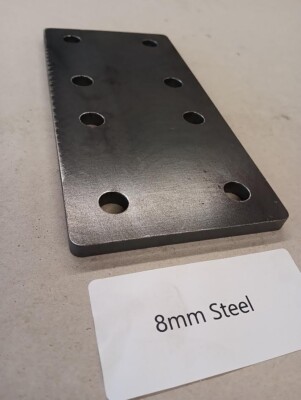 Premium Flat Bracket 8mm Thick Steel Joining Plate Brackets for Timber ...