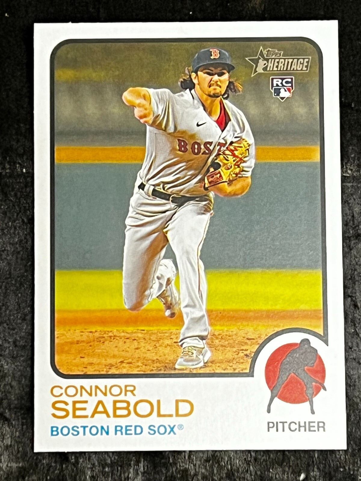 2022 Topps Heritage HIGH NUMBER SHORT PRINT ROOKIE Connor Seabold, item ...