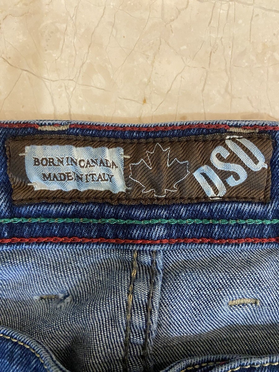 Dsquared 2 Made in Italy Blue Denim Jeans Men Size 48X34 US Dsquared 2 Made in Italy Blue Denim Jeans Men Size 48X34 US