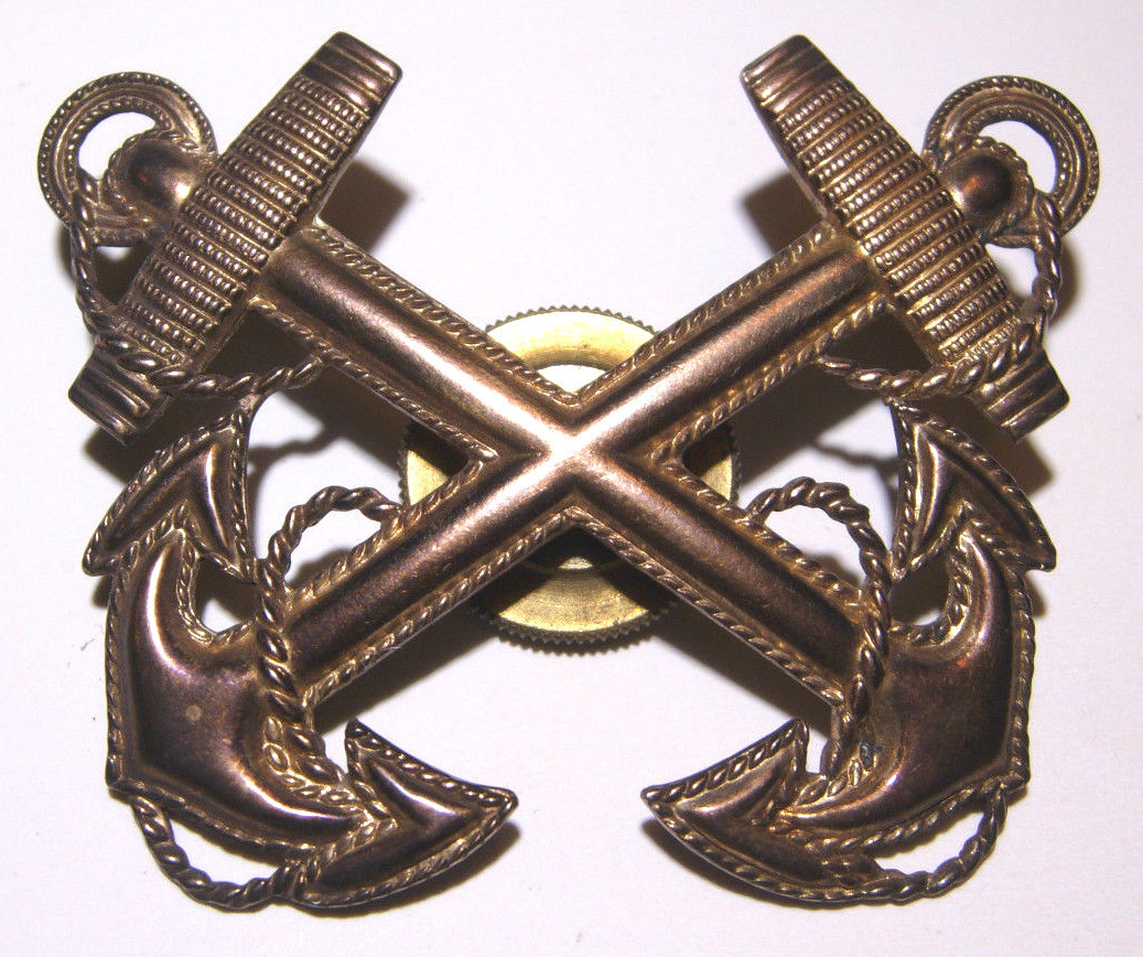 WW2 US Navy WO - Warrant Officer Large Sterling Hat Badge - VIKING - SB ...