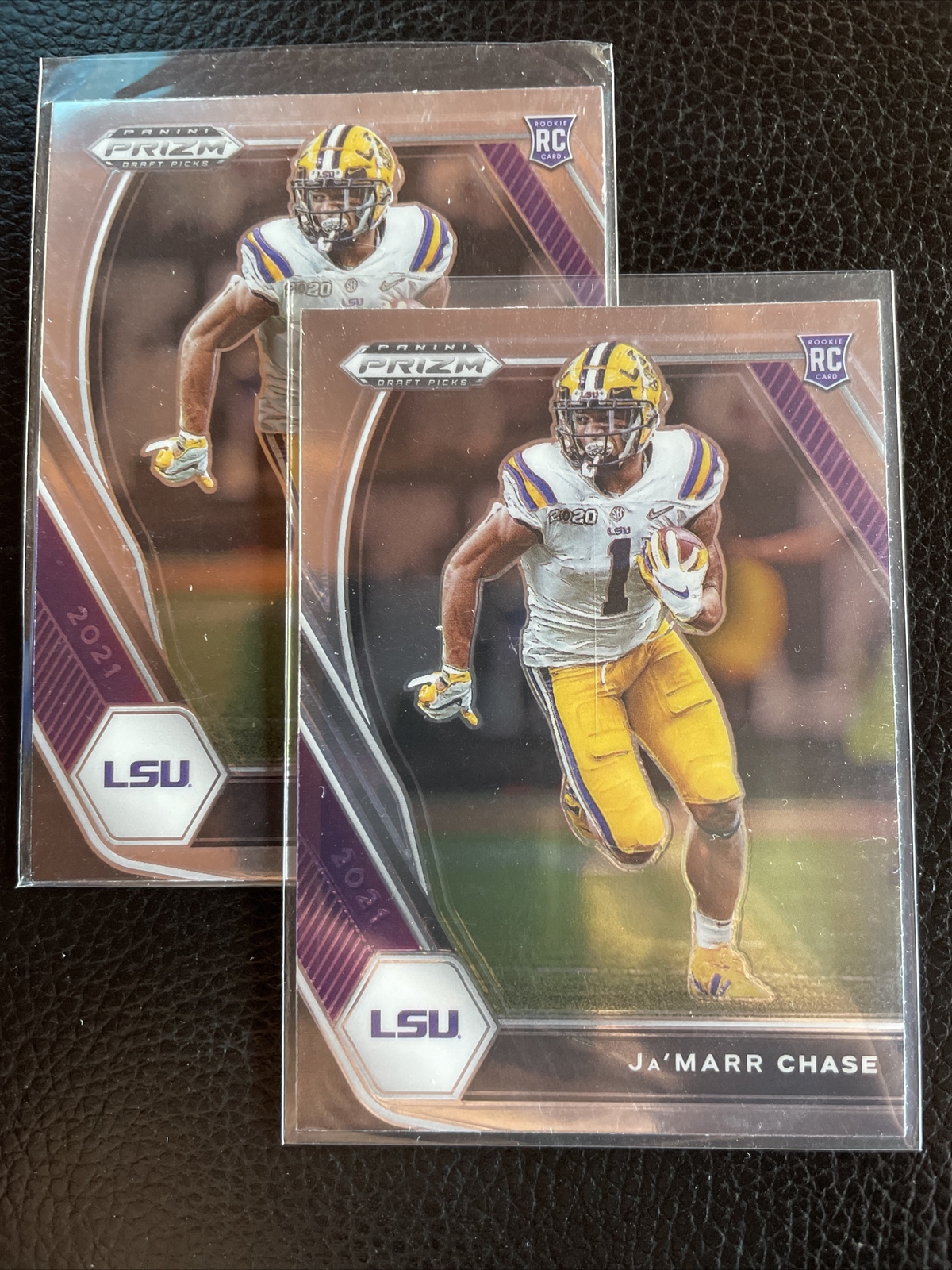 2021 Panini Prizm Draft Picks Jamarr Chase Rookie Card Bengals #112 Pro ...