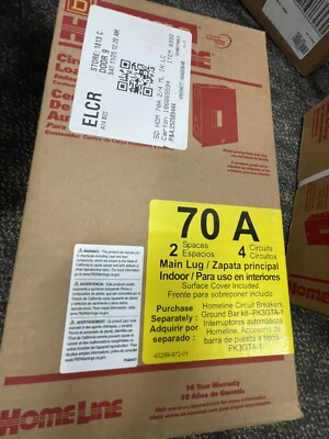 SQUARE D HOMELINE HOM24L70SCP 70A INDOOR CIRCUIT BREAKER LOADCENTER | eBay