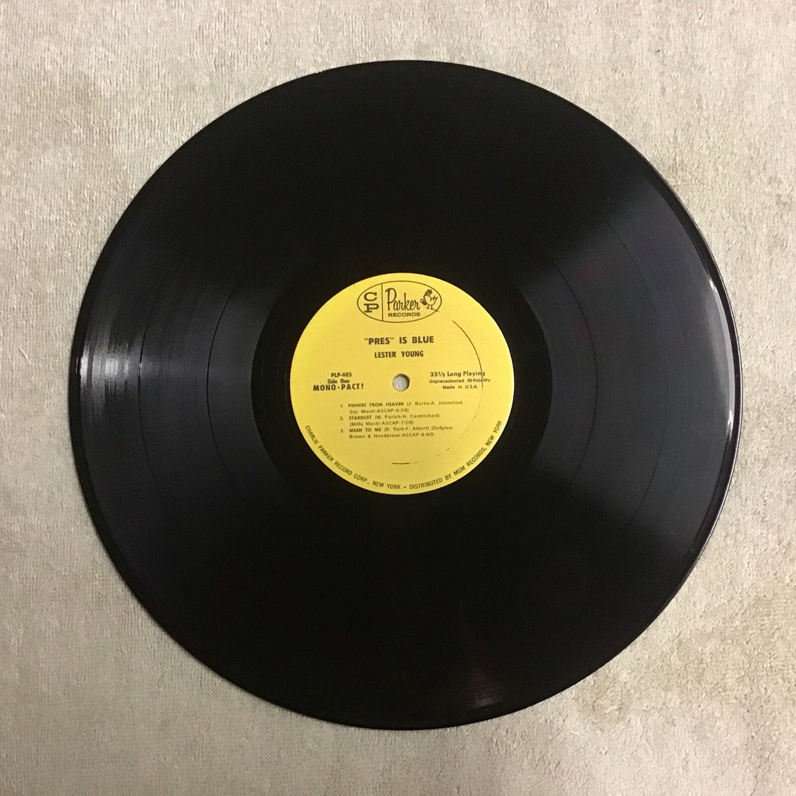 LESTER YOUNG-PRES IS BLUE!!! PLP-405 MONO 1962 | eBay