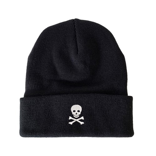 Cross Bones Embroidered Beanie Skull Winter Hat | eBay