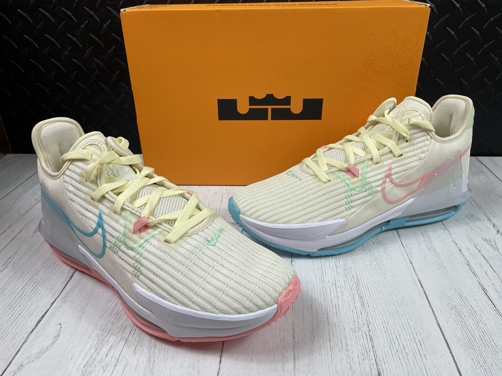 New Nike Lebron Witness 6 Shoes "Easter" Coconut Milk CZ4052-103 Men's ...