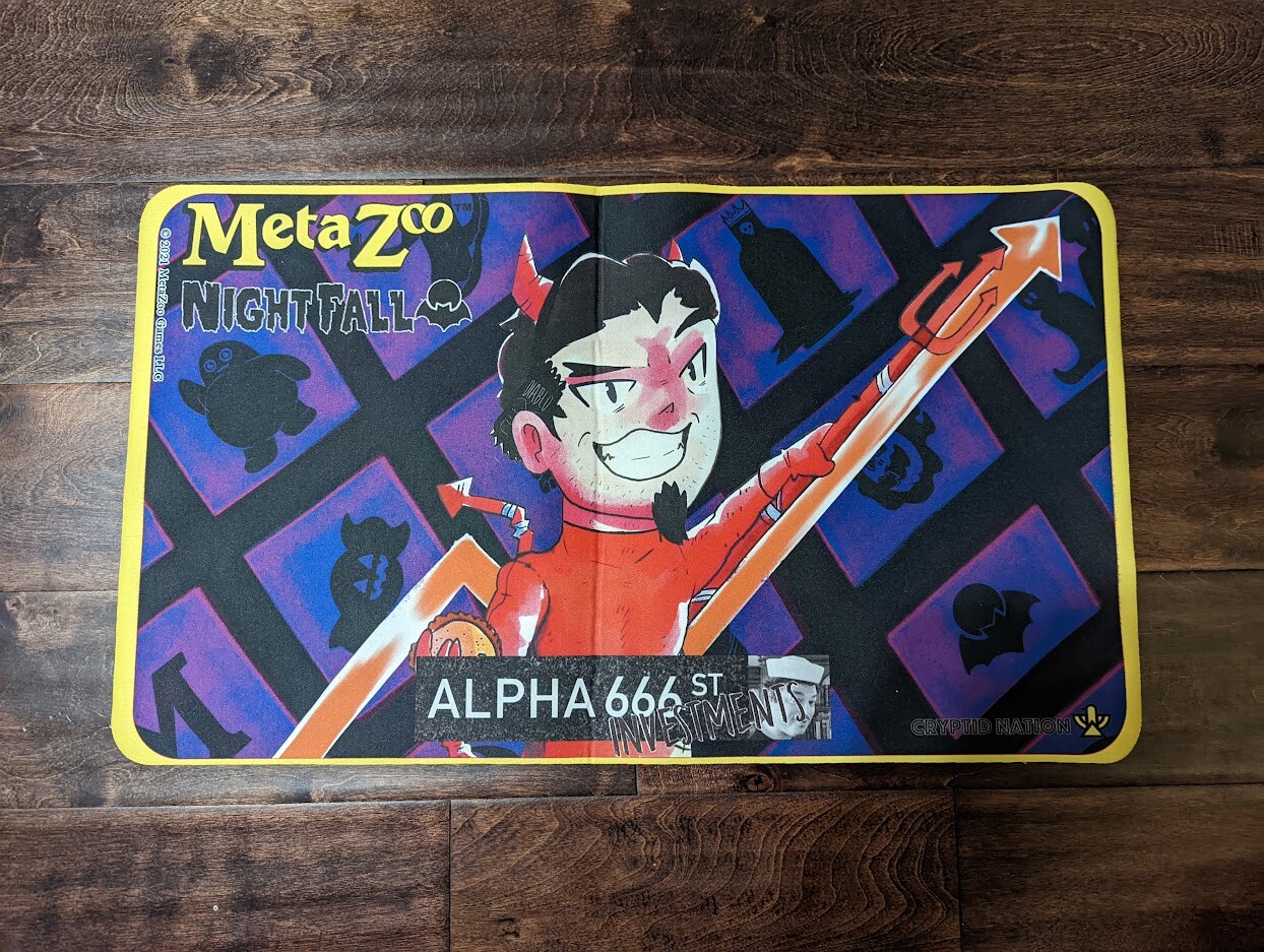 Metazoo Nightfall 666 Alpha St Investments Playmat 1st Edition Rudy Mat ...