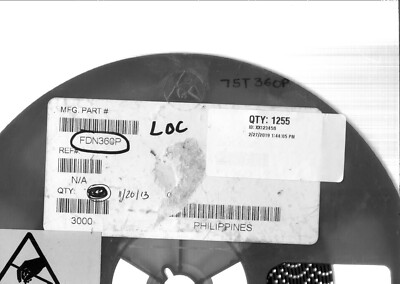 FDN360P On Semiconductor MOSFET P-CH 30V 2A SSOT3 **LOT OF 1254** | eBay