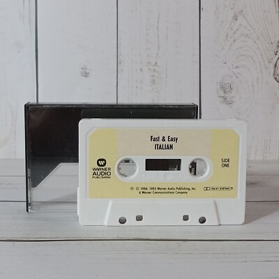Fast & Easy Italian Cassette Tape 1985 Italian Language Instructional ...