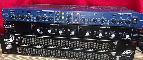 Audio Mixer Lot - Two Crossover Channels, One Stereo Equalizer | eBay
