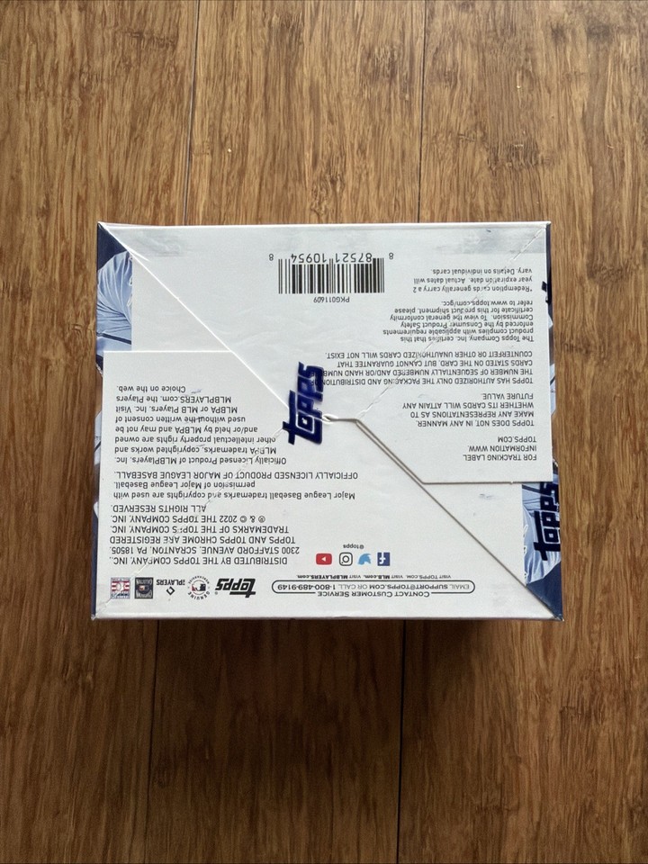 2022 Topps Chrome Baseball Hobby JUMBO HTA Sealed Box 12 Packs w/ 5 ...