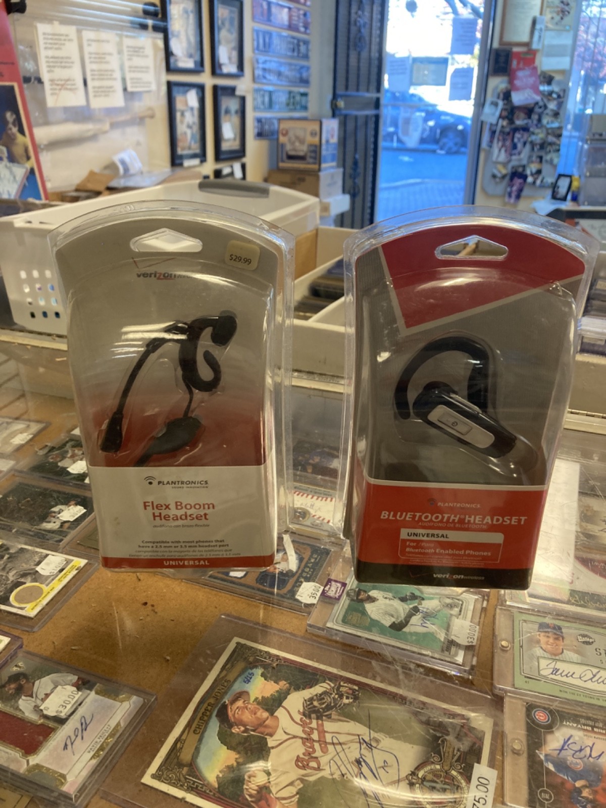 Plantronics PBT245Z Universal Bluetooth Headset plus Flex Boom Headset ...