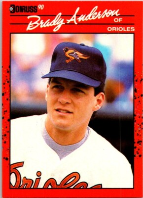 1990 Donruss Brady Anderson #638 Baltimore Orioles Inc No Dot Baseball ...