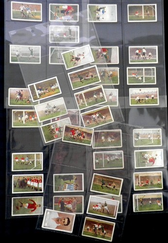 48 Footballers in Action Red & Blue Cigarette Cards by Gallaher 1928 ...