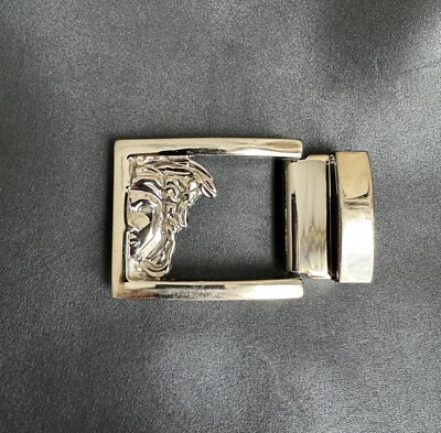 Versace Medusa Belt Buckle Silver Metal | eBay