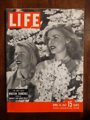 LIFE April 14 1947 Winston Churchill Henry Morgan Charleston Hobson ...