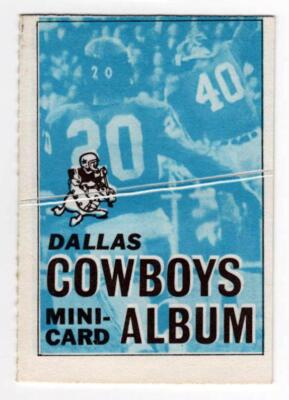DALLAS COWBOYS ~ 1969 Topps Mini-Album w/ HOFers ~ FREE SHIPPING | eBay