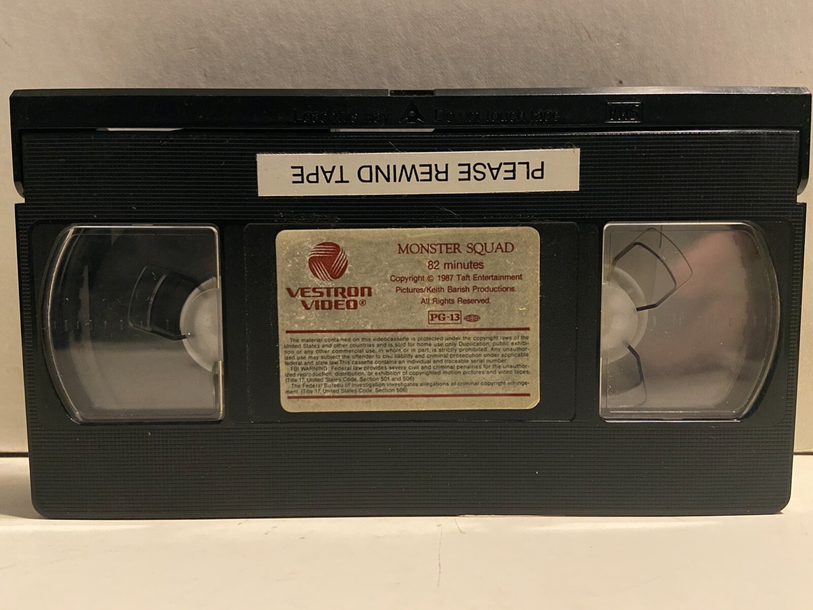 The MONSTER SQUAD VHS Video TAPE 1987 Vestron 80s HORROR MOVIE Cult ...