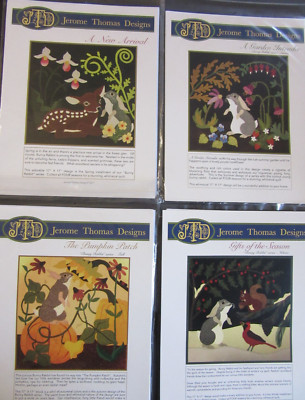 JTD Jerome Thomas Designs BUNNY RABBIT SERIES Wool Felt Applique ...