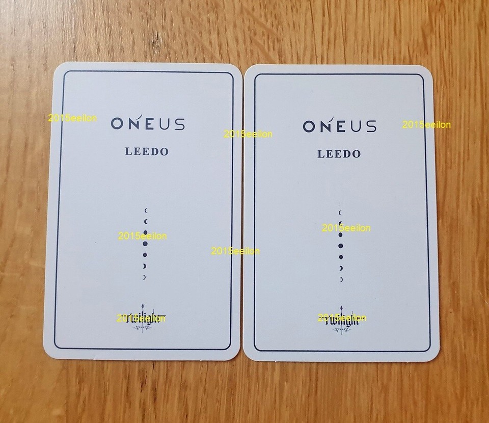 ONEUS LEEDO Twilight LIGHT US photocard blood moon malus makestar in ...
