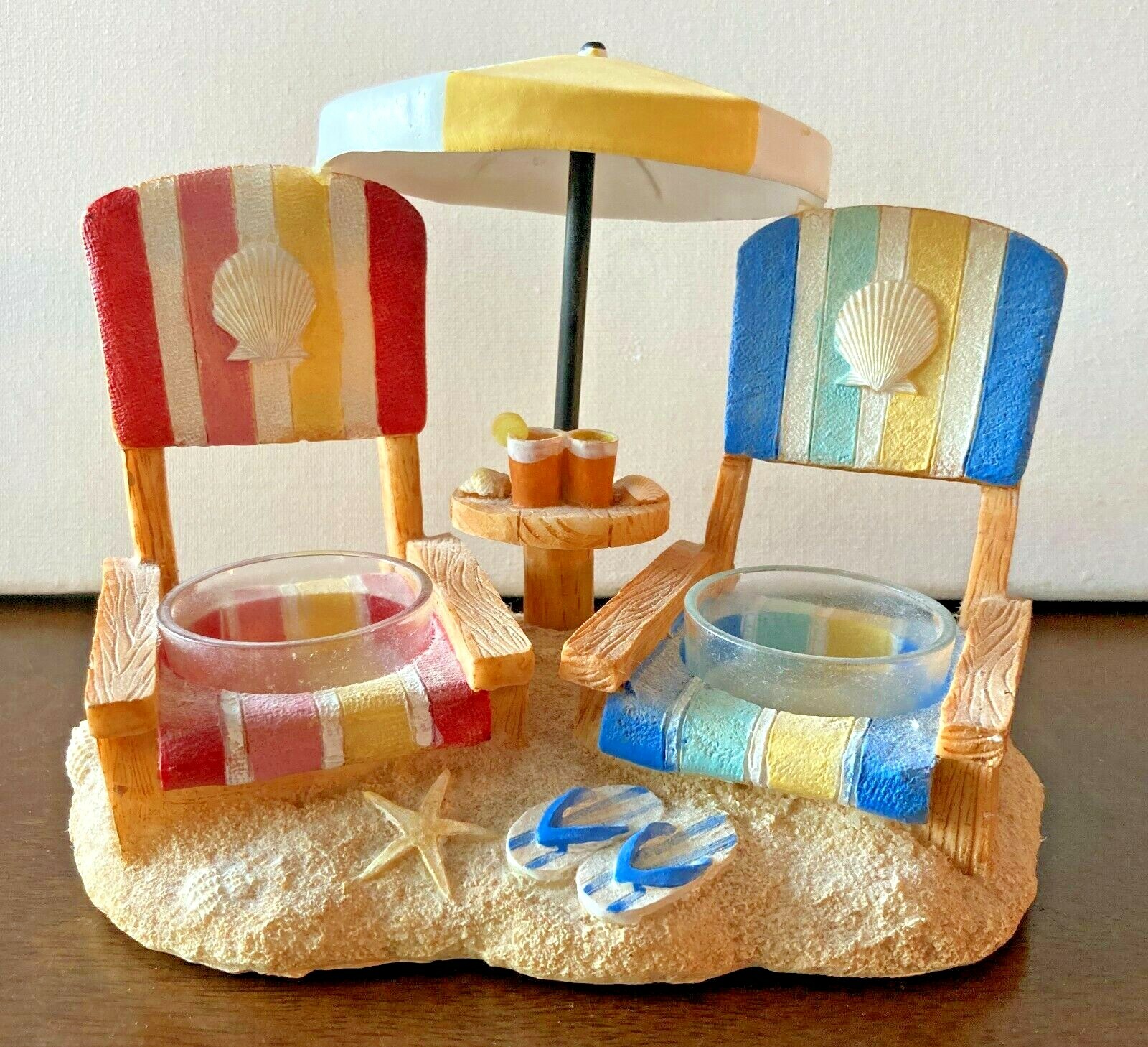Yankee Candle Nautical Double Beach Chair Tea Light Holder | eBay