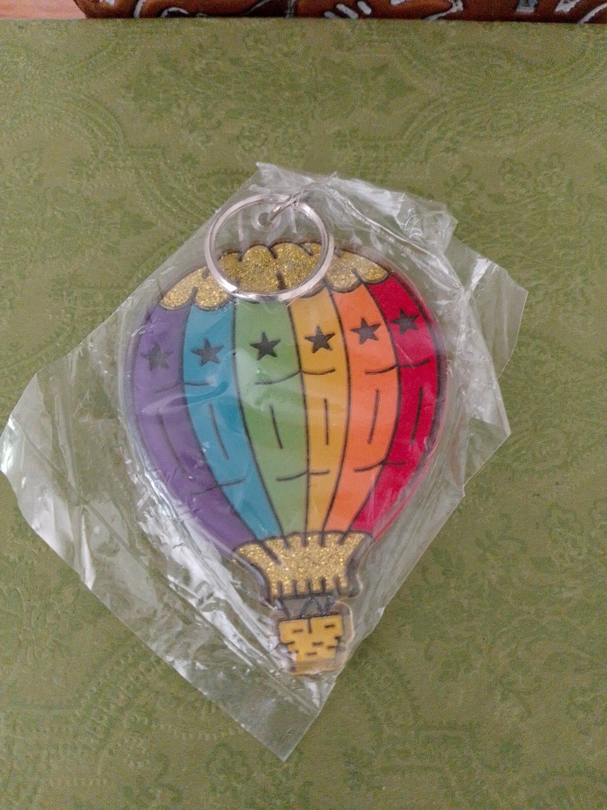 Retro Plastic Rainbow Hot Air Balloon Keychain Key Chain 3.5" | eBay