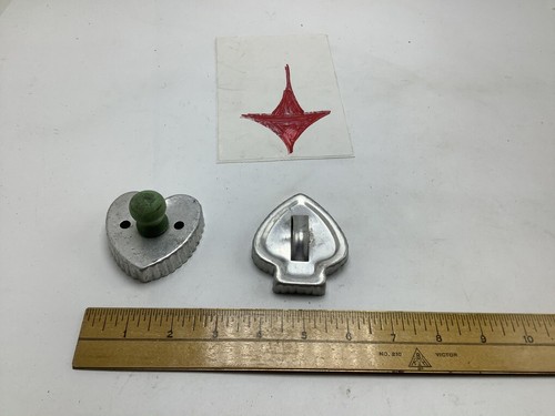 vintage COOKIE Cutter: SPADE w cut out metal handle | eBay