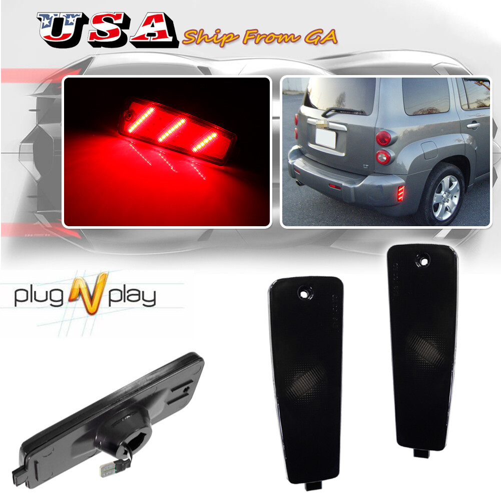 For Chevy HHR Smoked Red LED Rear Side Marker Lights 2006-2011 LH & RH ...