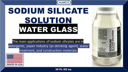 Humco Sodium Silicate Solution 30oz WATER GLASS GASKET SEALING ...