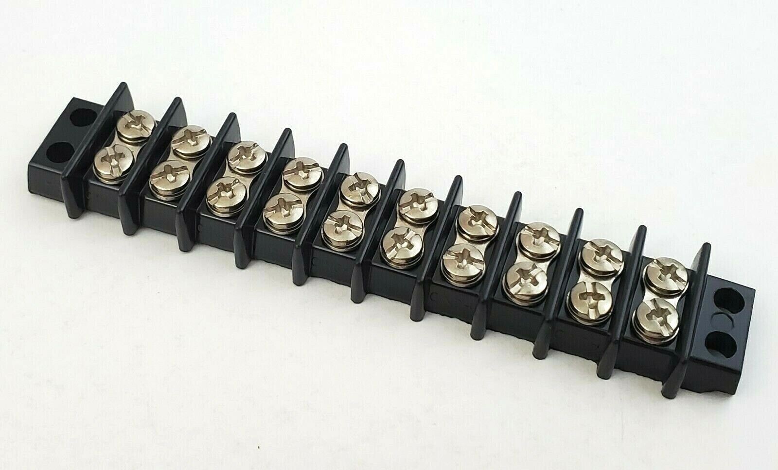 Cinch Double Row Terminal Strip 10 Position 16 AWG 15 Amp 250V 4-1/2 ...