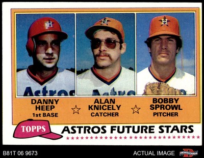 1981 Topps #82 Bobby Sprowl Astros Prospects ROOKIE 3 - VG | eBay