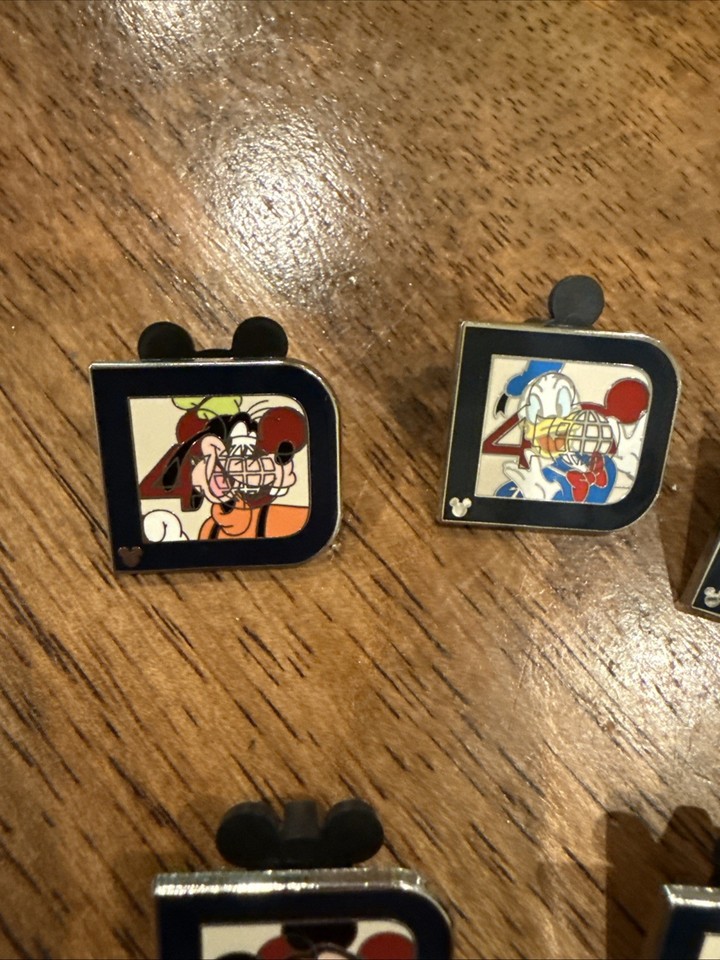 Disney Pins Set Of 6 Disney Letter D | eBay