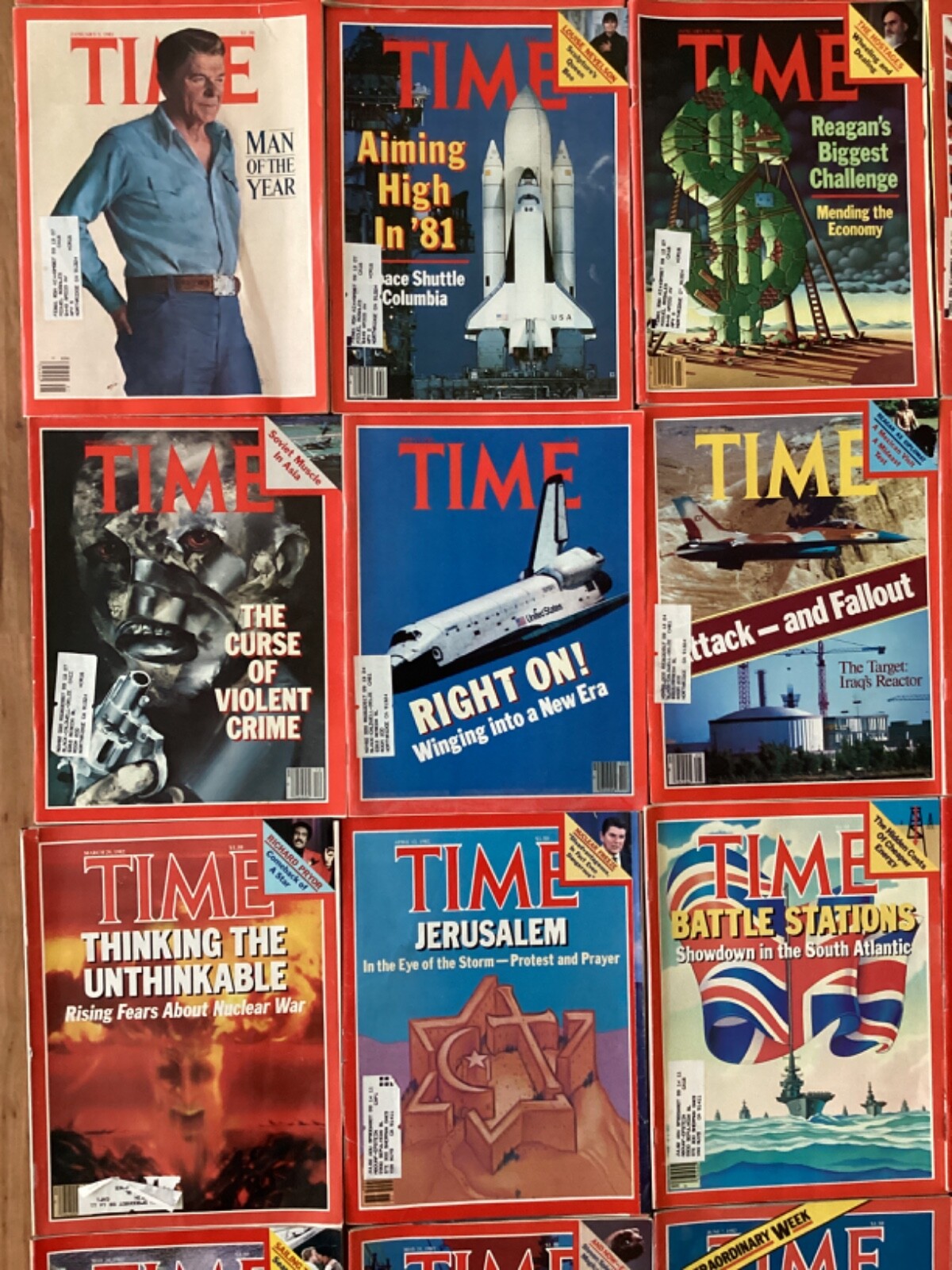 Large Lot of 41 Vintage Time Magazines, 1980-82 | eBay