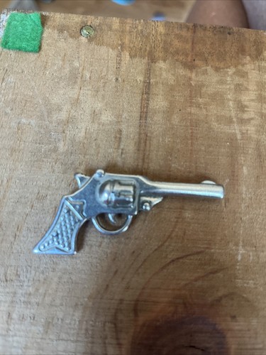 Vintage Arcade Cast Iron Toy Gun 2.5" Long Silver Colored | eBay
