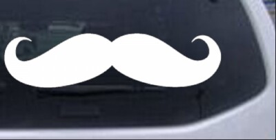 Handlebar Mustache Car or Truck Window Laptop Decal Sticker | eBay