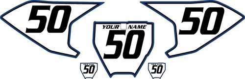 2017-2021 Husqvarna TC50 Pre-Printed White Backgrounds - Blue Pro ...