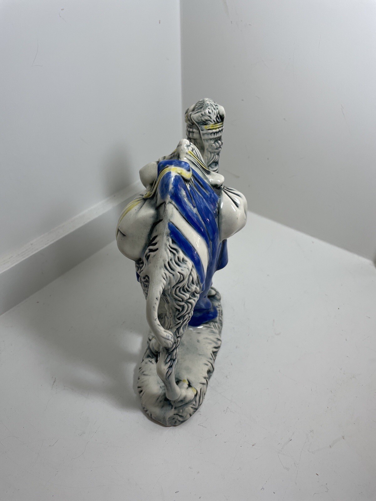 Vintage Atlantic Mold Ceramic Camel White Blue Nativity Figurine Signed & Marked | eBay