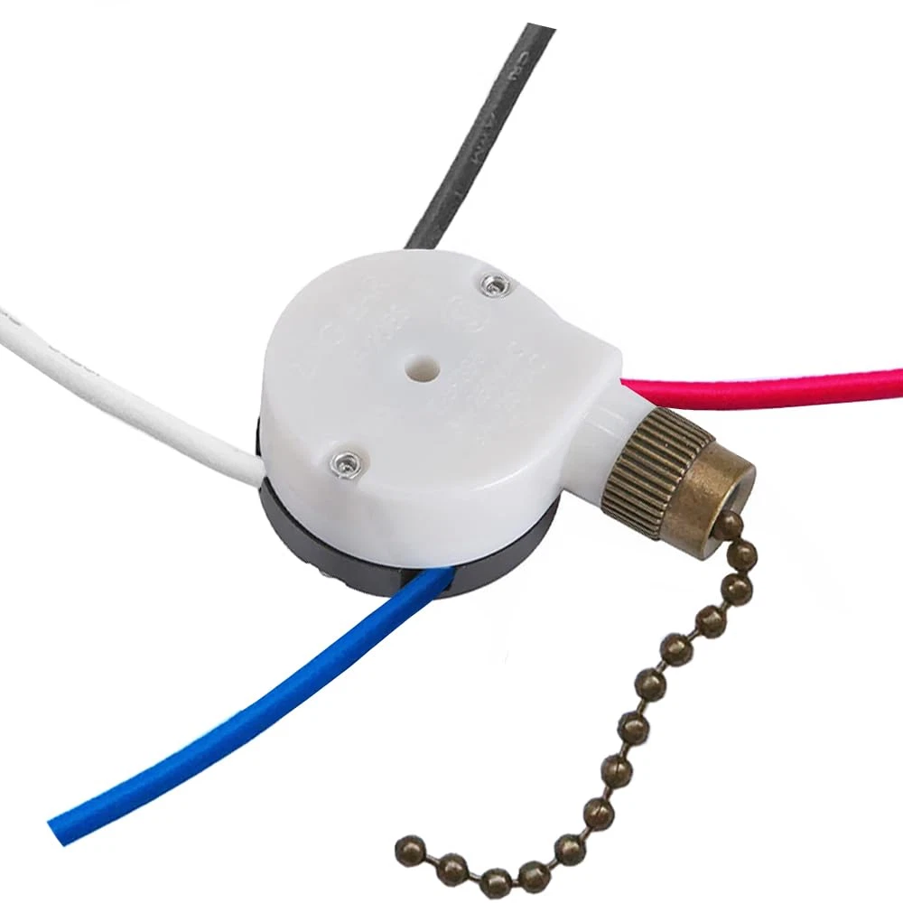 Four Wire Pull Chain Switch For Ceiling Fan | Shelly Lighting