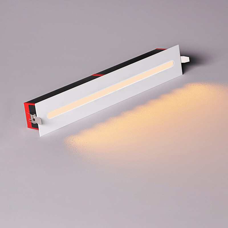 LED Bedroom Linear Grille Light Hallway Anti-glare Embedded Lamp ...
