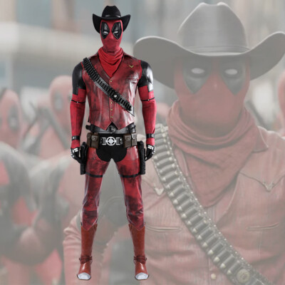 Deadpool 3 Costume Cowboypool Cosplay Suit Handcrafted | eBay