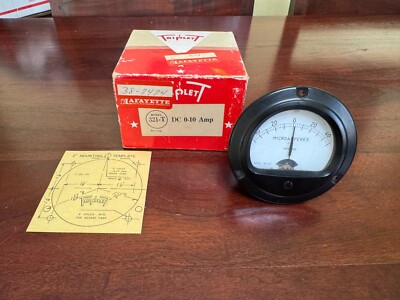 TRIPLET MODEL 321-T DC 0-10 AMP METER | eBay