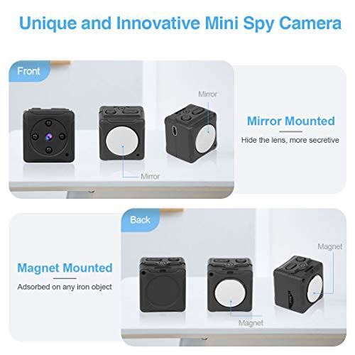 Mini Spy Camera Wireless Hidden, MHDYT Full HD 1080P Portable Small ...