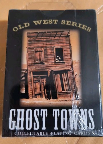 Old West Series Ghost Towns Poker Style Playing Cards 52 Unique Color ...