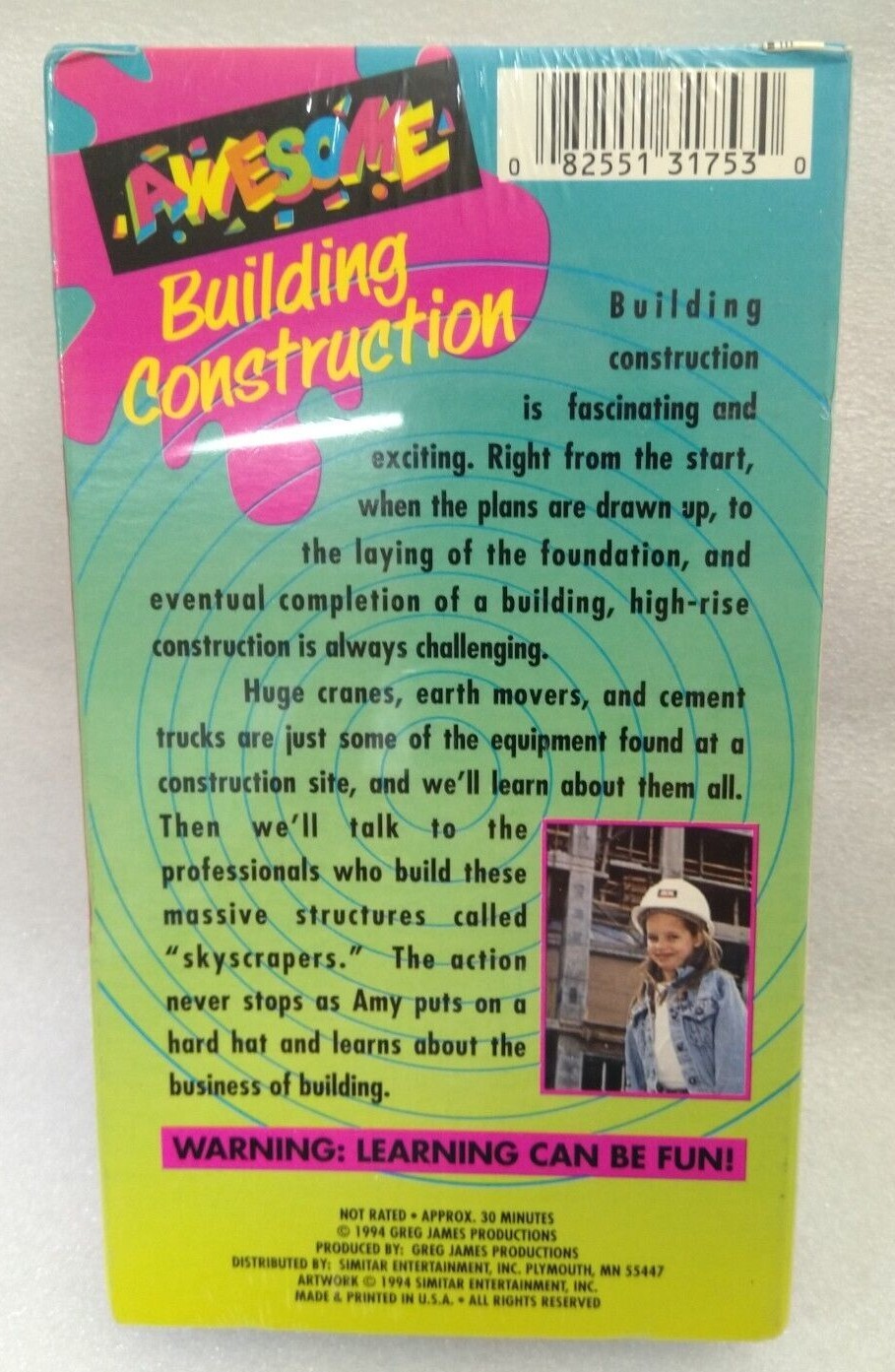 VHS Awesome Road Construction (VHS, 1994, Greg James Productions) - NEW ...