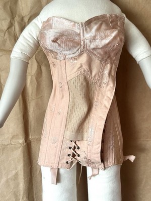 Vintage 1940s/50s Charis salesman sample doll size bustier laced corset ...