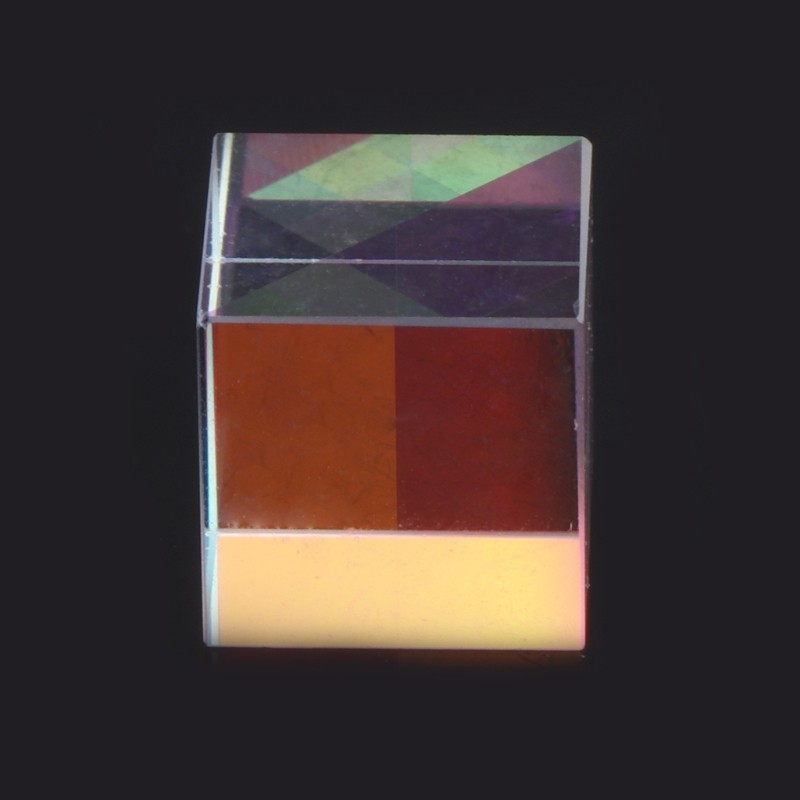 Color Cube Crystal Glass Cube RGB Dispersion Prism Multicolor Toy Diode ...
