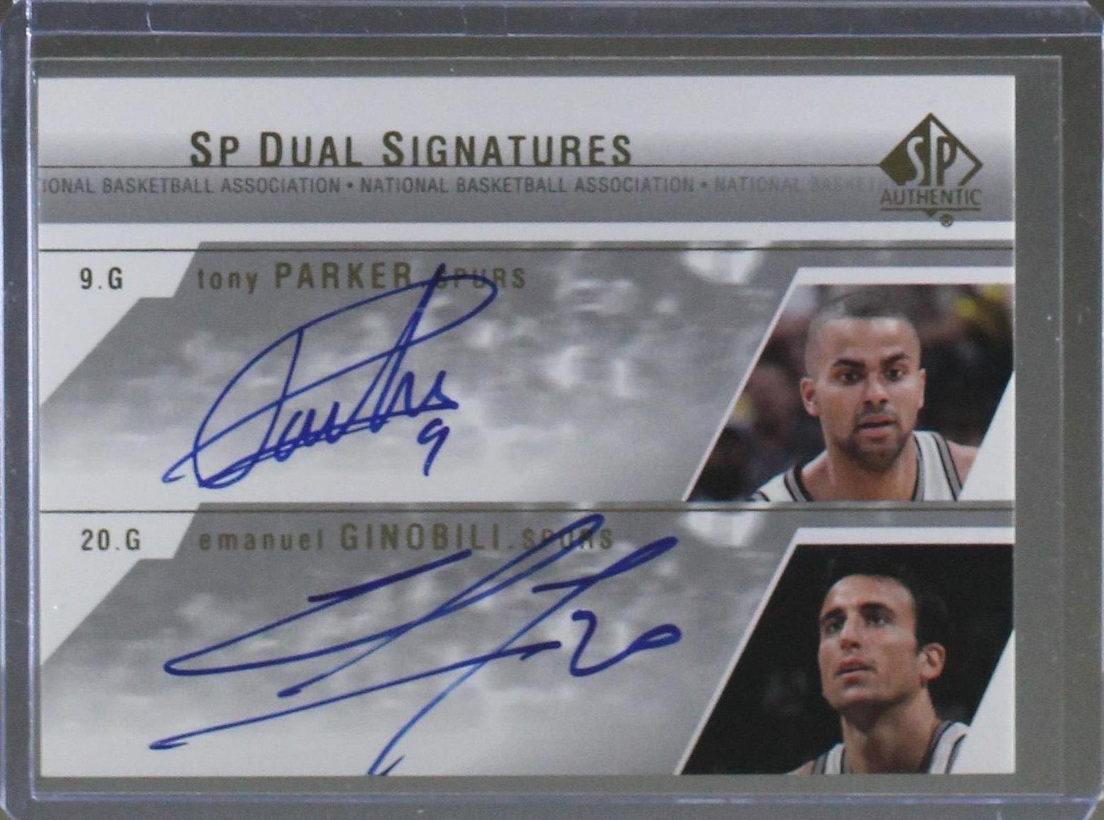 2003-04 SP Authentic - Sp Dual Signatures Tony Parker, Manu Ginobili # ...